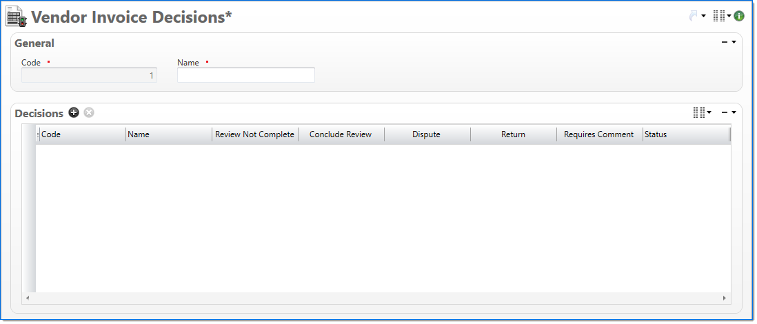 Vendor Invoice Decisions